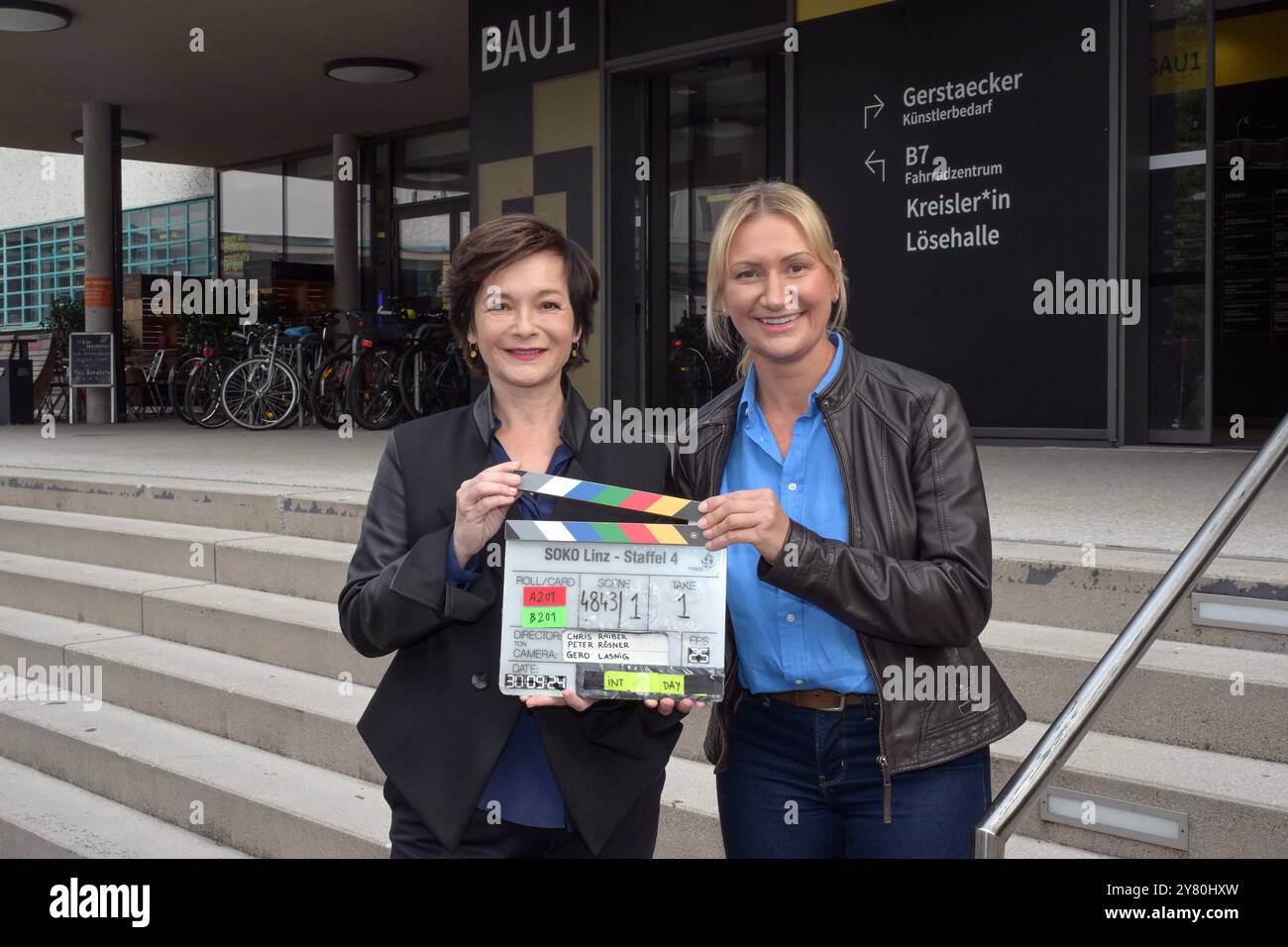 Setbesuch zur Fernsehserie SOKO LInz , des ORF/ZDF, in der alten ...