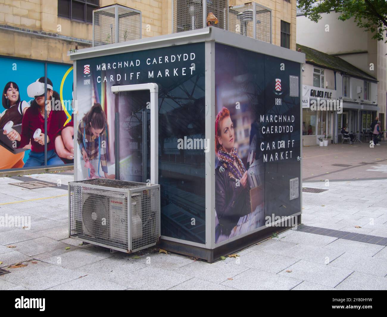 Cardiff, UK - 1st October, 2024 - Air Quality Monitoring Station In ...