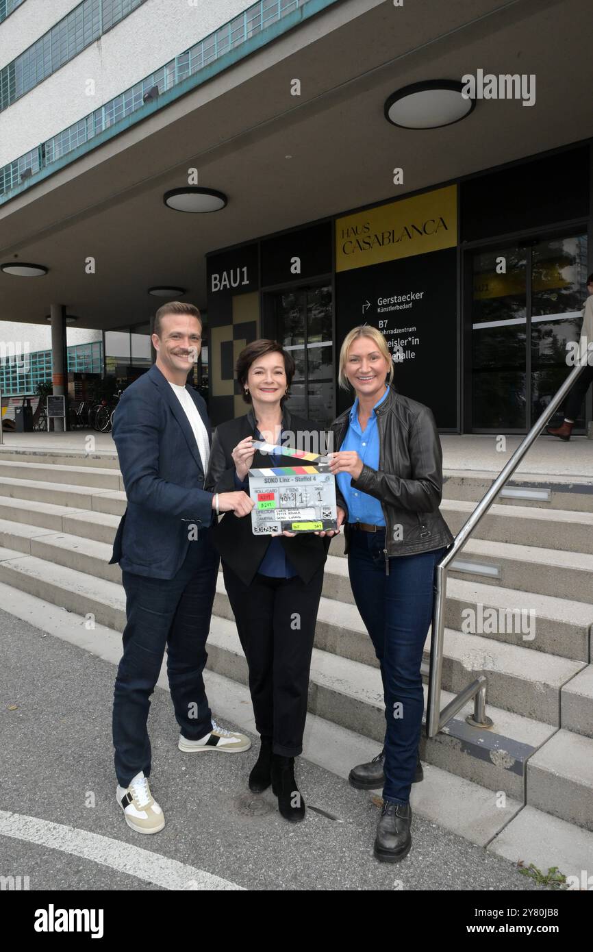 Setbesuch zur Fernsehserie SOKO LInz , des ORF/ZDF, in der alten ...