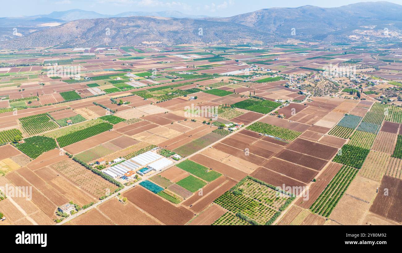 Aerial drone farm fields agricultural hi-res stock photography and ...