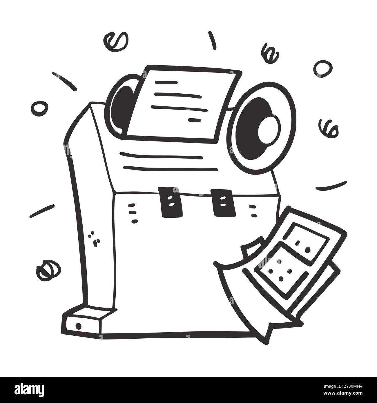 Large printing press Stock Vector Images - Alamy