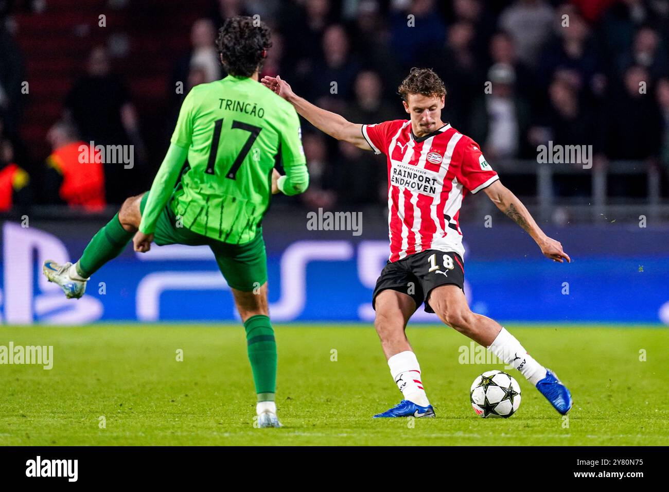 Olivier Boscagli of PSV during the UEFA Champions League, League phase, Matchday 2 football ...