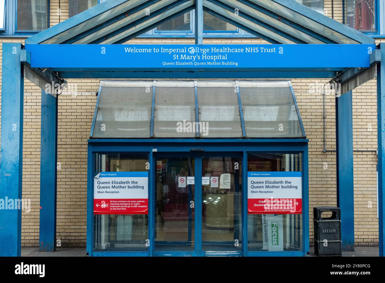 LONDON- AUGUST 22, 2024: Imperial College Healthcare NHS Trust St Marys ...