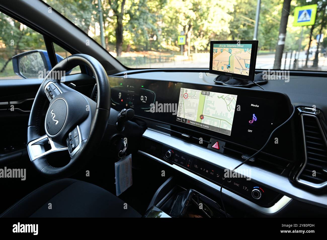 Instrument binnacle of a 2024 Kia Sportage Stock Photo - Alamy