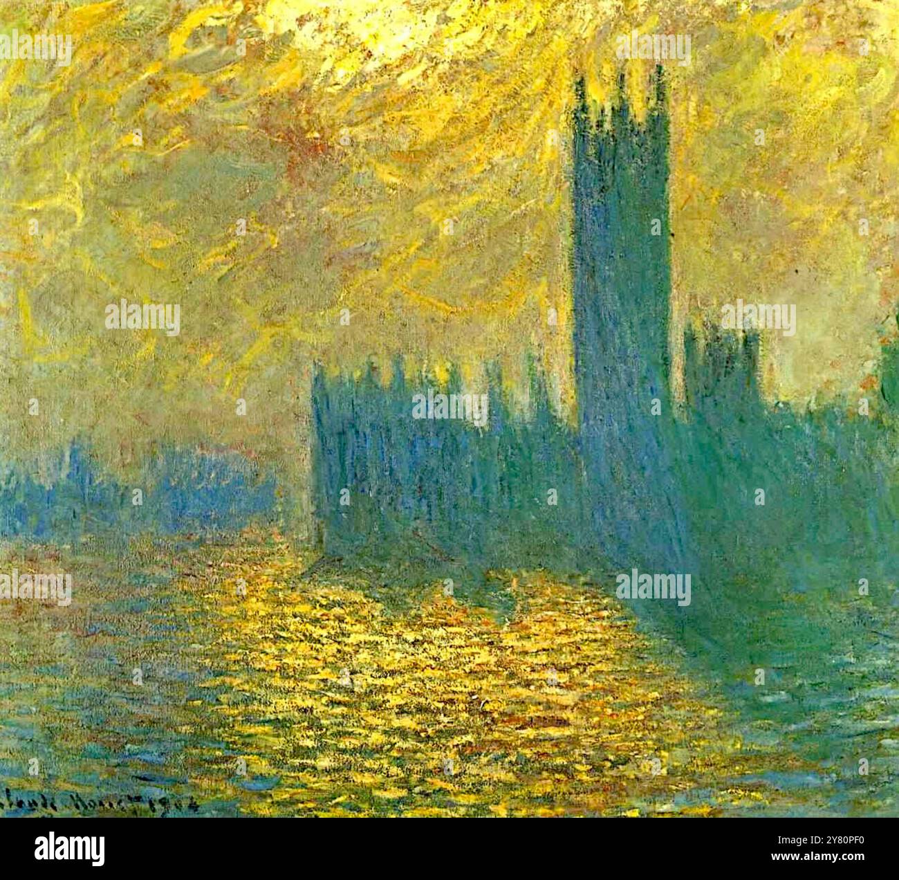 Claude Monet - Parliament in London - 1904 Stock Photo - Alamy