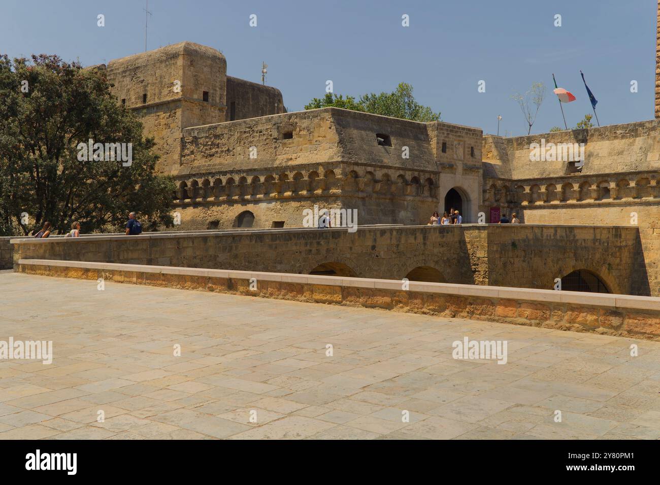 The Norman-Swabian Castle in Bari, Apulia Italy, is today a museum to ...