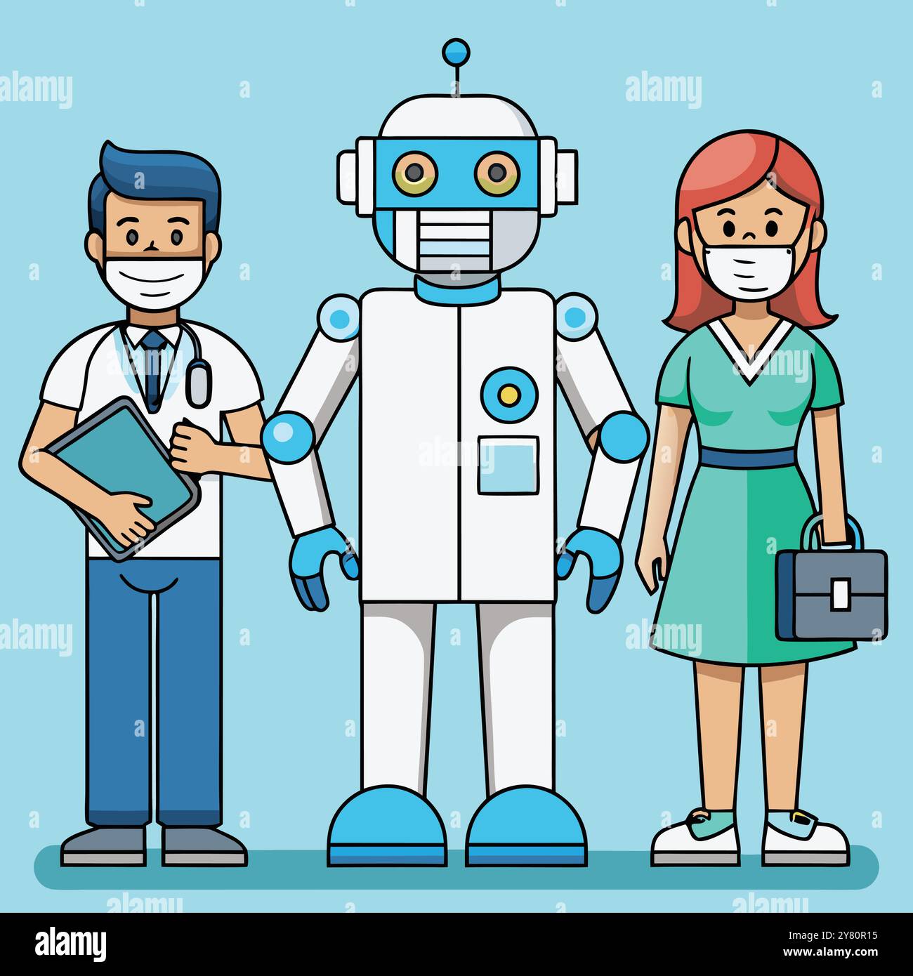 Nurse helping a patient Stock Vector Images - Alamy