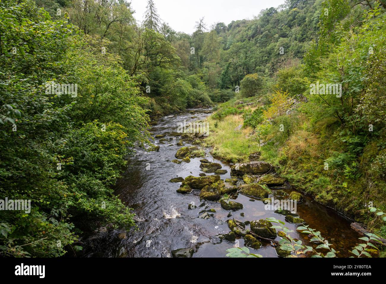 The river Twiss, The Ingleton Waterfalls Trail in North Yorkshire ...