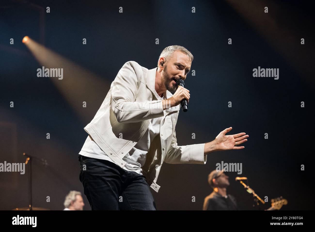 Singer Christophe Willem at the 'Nuits de Champagne' festival in Troyes ...