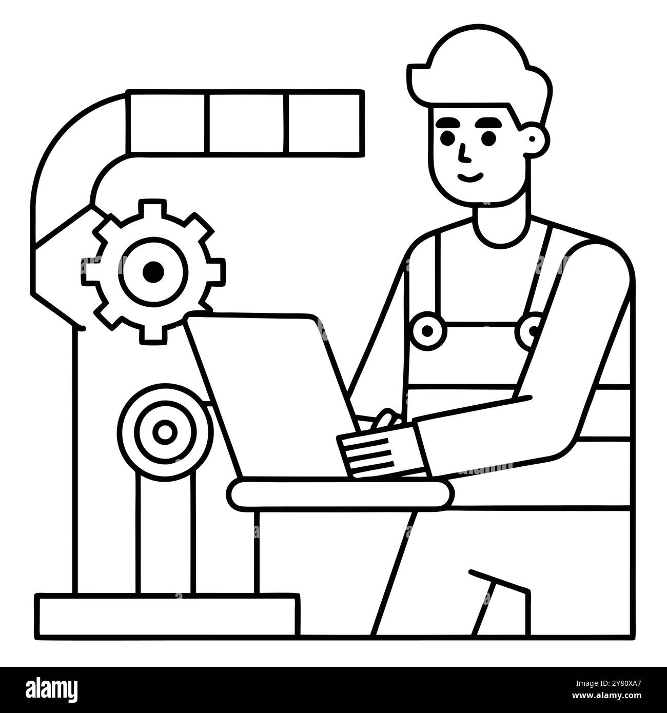 Engineer Clipart Black And White