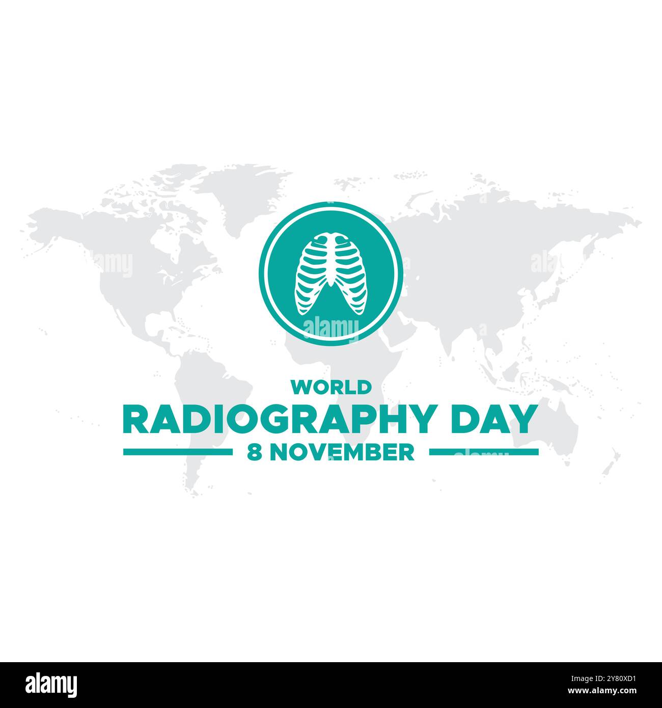 World Radiography Day. 8th November. greeting card, social media post design, template design ...