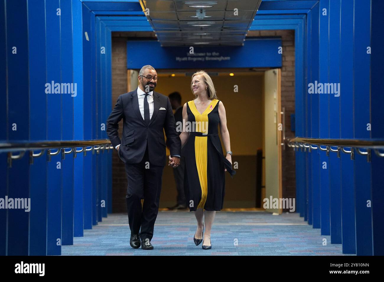 Tory leadership candidate, James Cleverly and his wife Susie arrive at ...