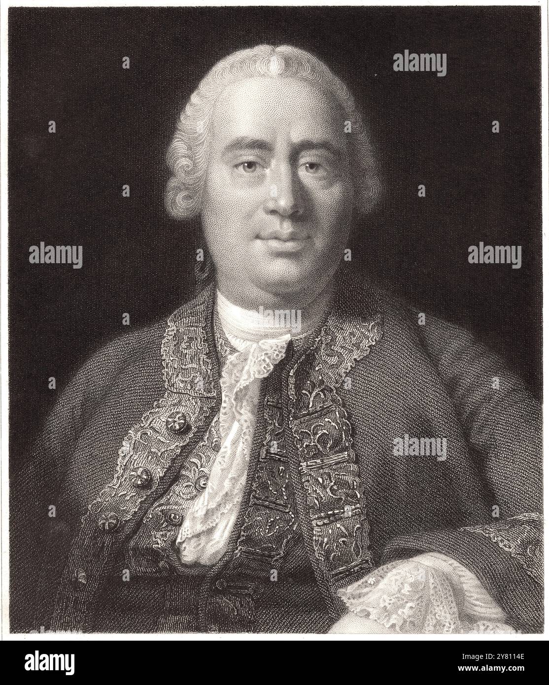 Portrait of David HUME (1771-76) Scottish philosopher and historian ...