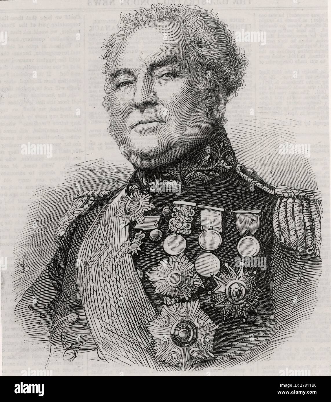 Portrait of Lieutenant General George Brown (1790-1865) Historical ...