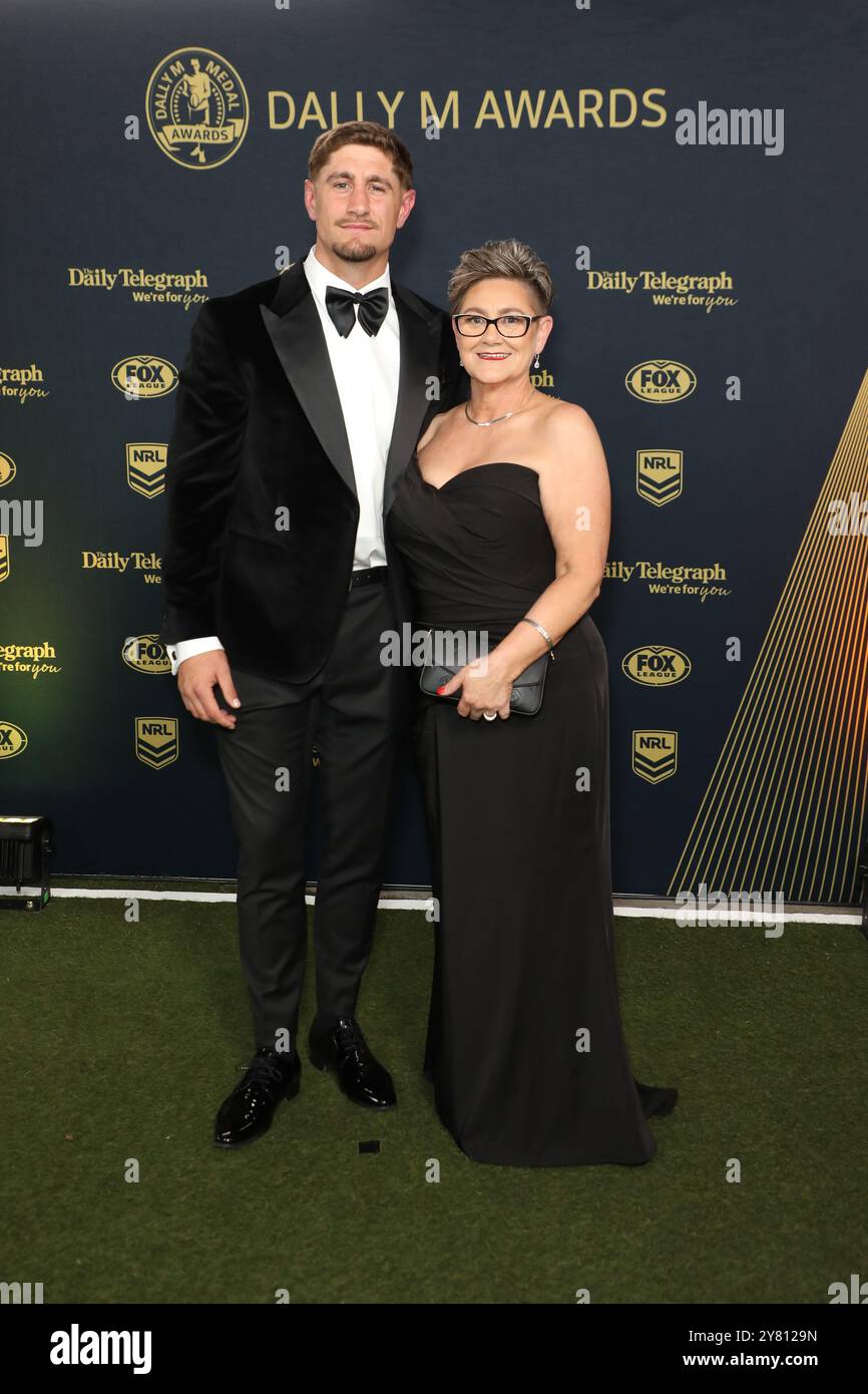 Sydney, Australia. 2nd October 2024. Zac Lomax and mother Cheree on the ...