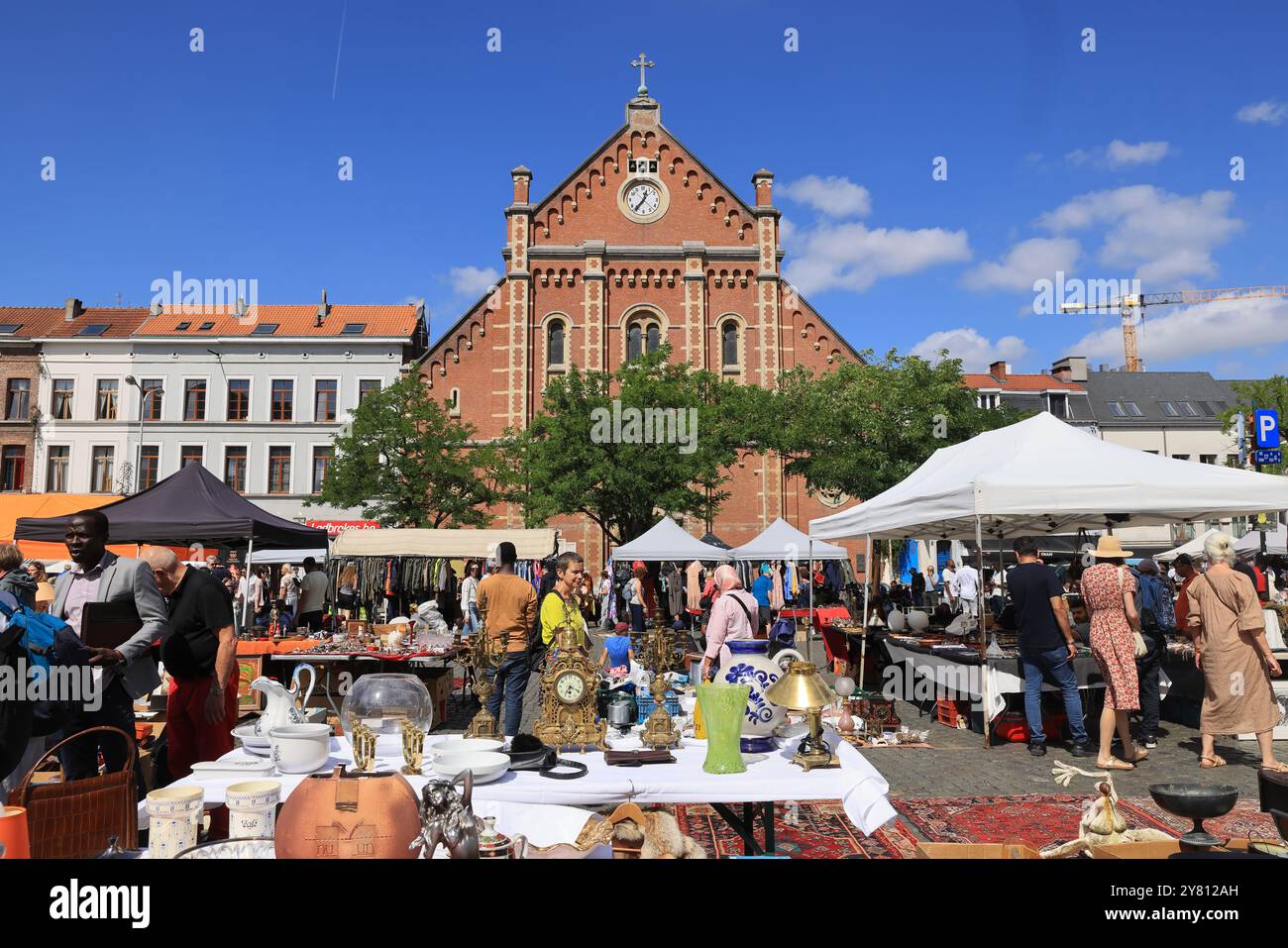 The most famous flea market Jeu de Balle, known as 'the old market' on ...