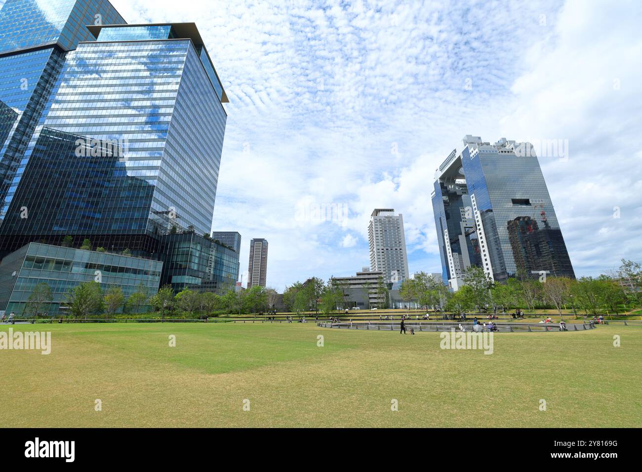 Umeda, Osaka. 24th Sep, 2024. Grass Square at Grand Green Osaka is seen ...