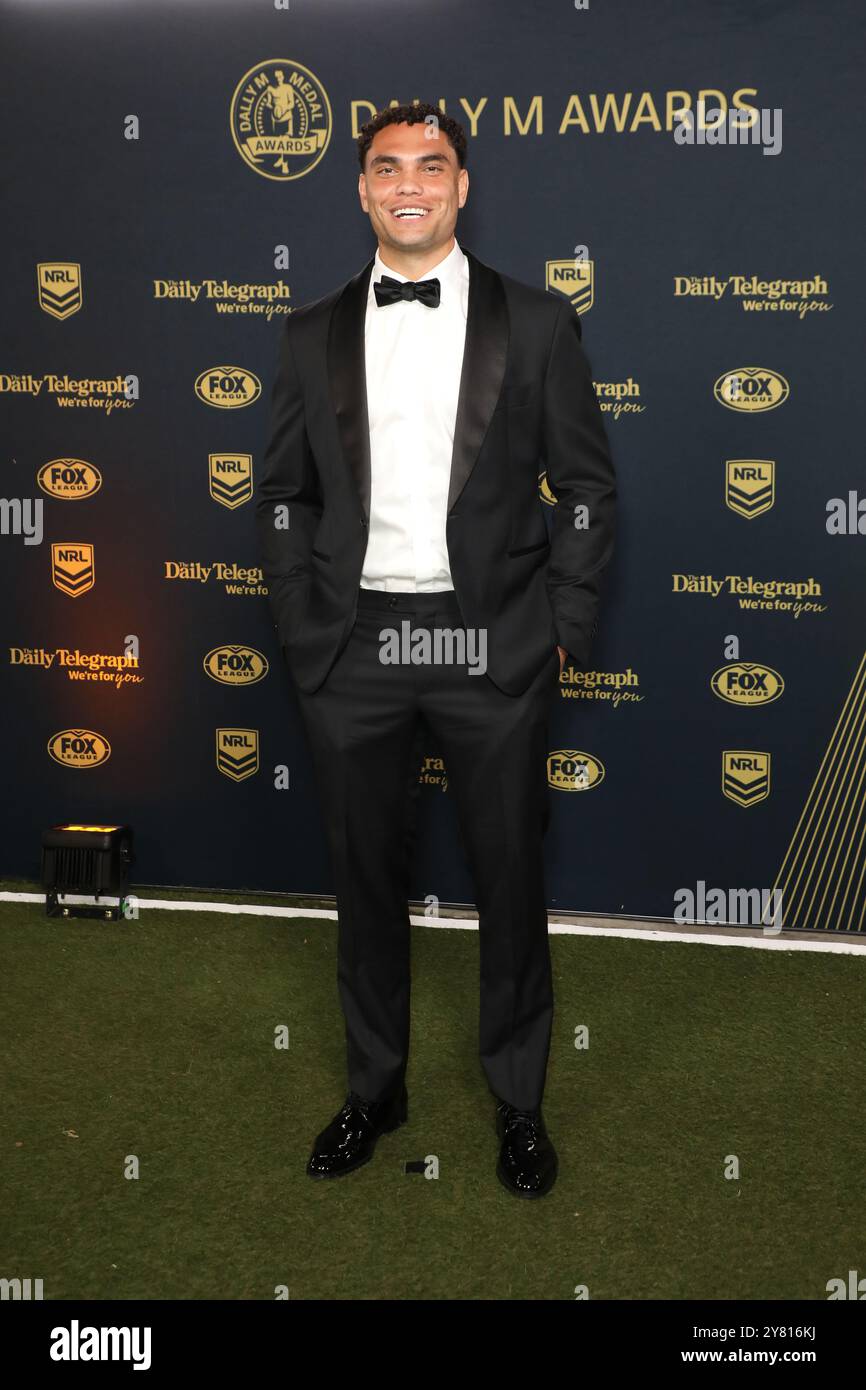 Sydney, Australia. 2nd October 2024. Xavier Coates of the Storm on the ...