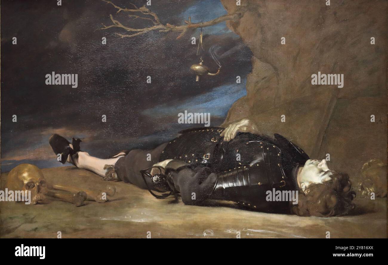 A Dead Soldier by an Italian painter at the National Gallery, London ...