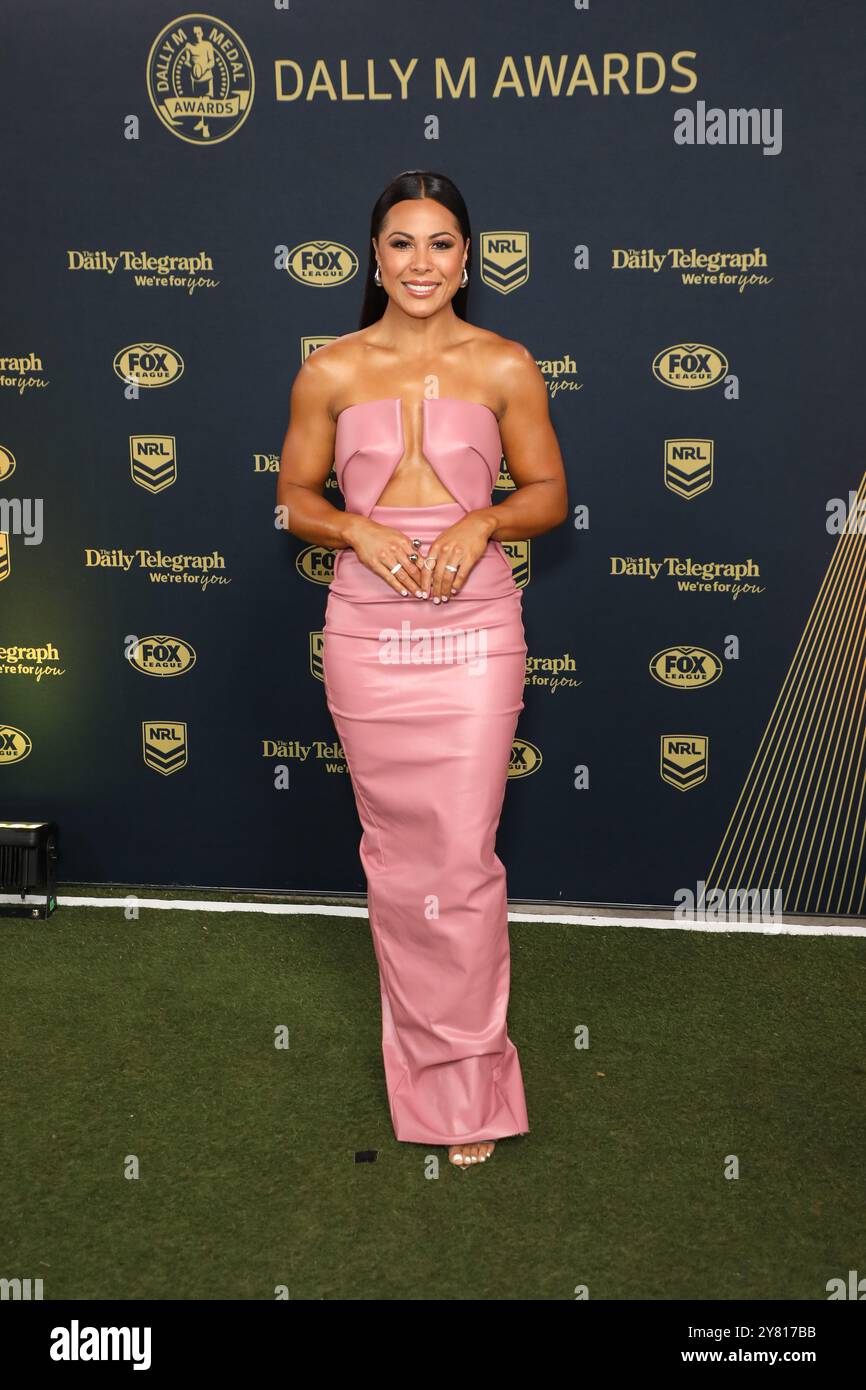 Sydney, Australia. 2nd October 2024. Tiana Penitani of the Sharks on ...