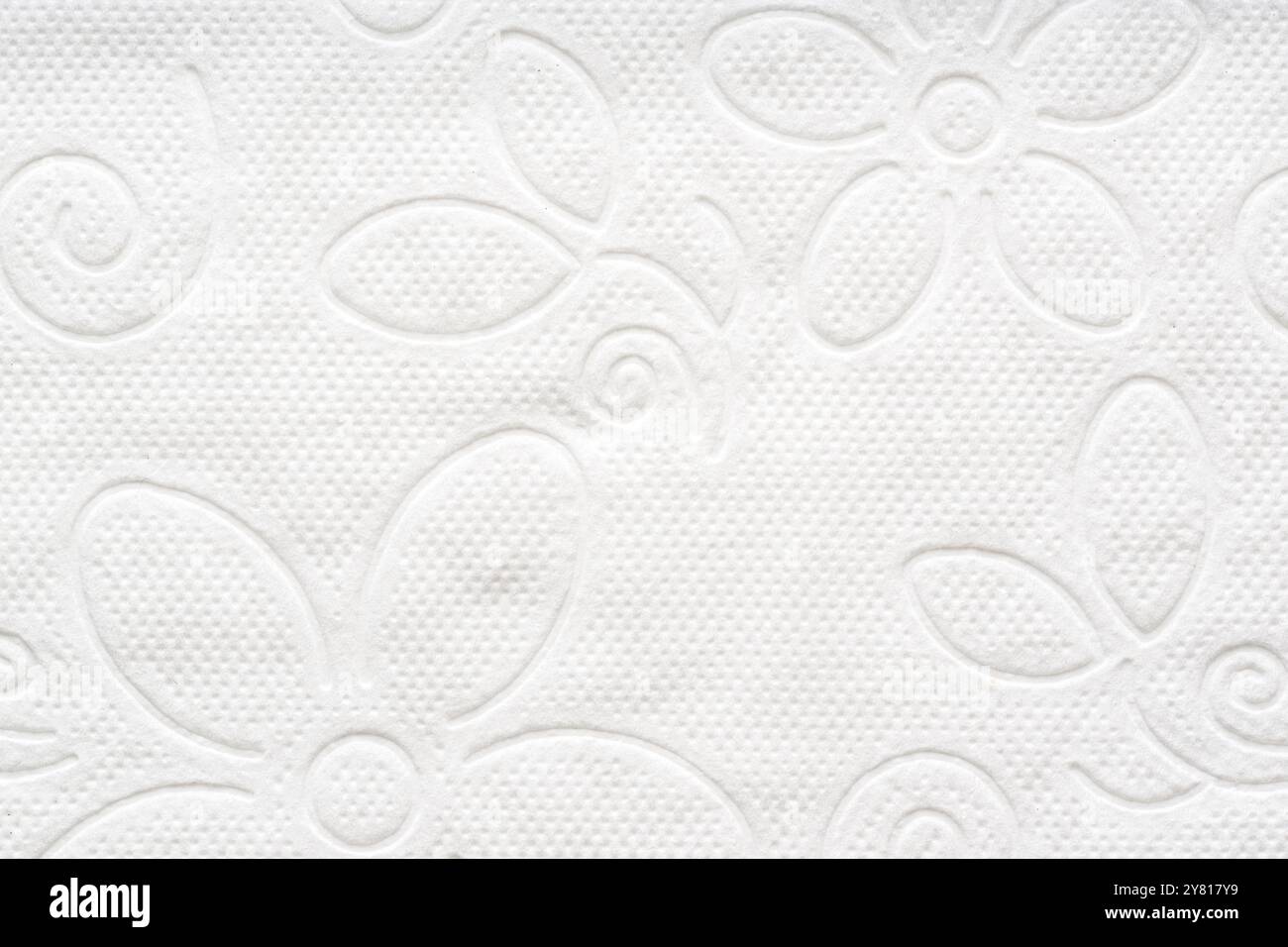 White toilet paper texture with floral pattern used in toilet Stock ...