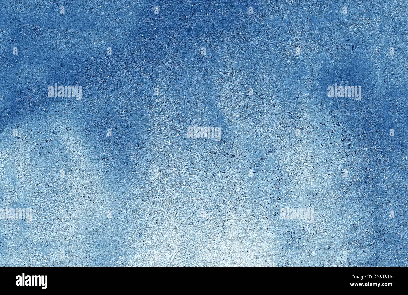 A wall with a textured, rough and scratched blue surface. Texture or ...
