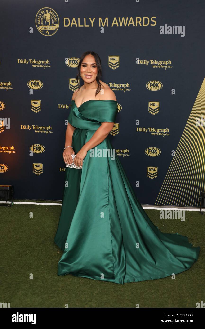 Sydney, Australia. 2nd October 2024. Simaima Taufa of the Raiders on ...