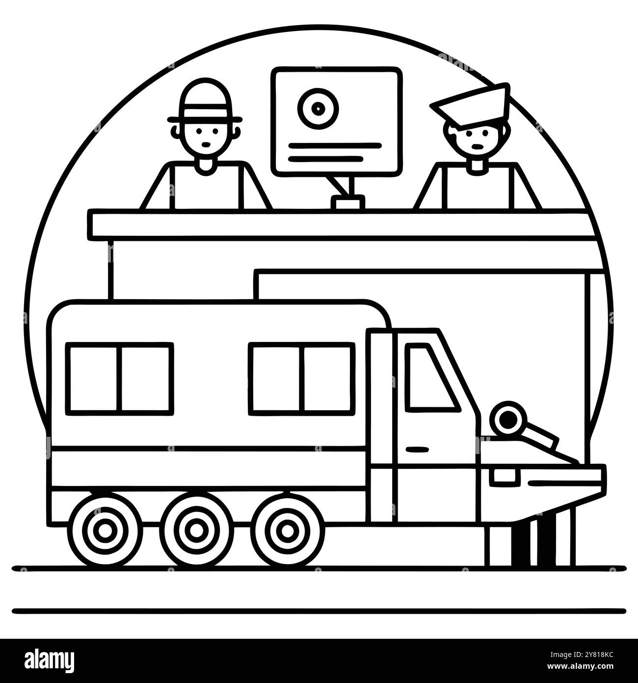 Booth staff Stock Vector Images - Alamy