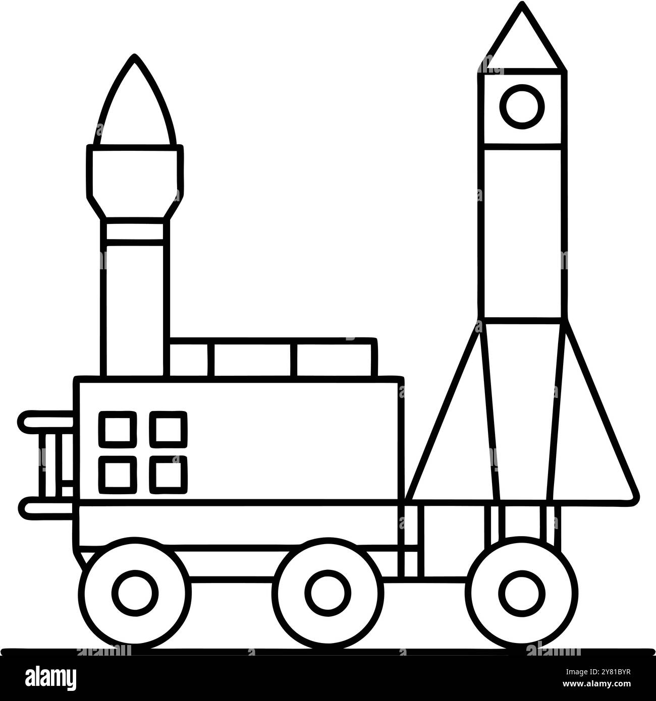 Rocket launchpad Stock Vector Images - Alamy