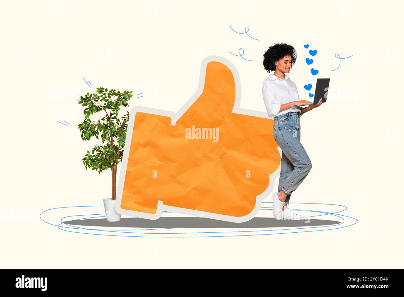 Trend artwork 3D sketch image collage of globe world connection ...