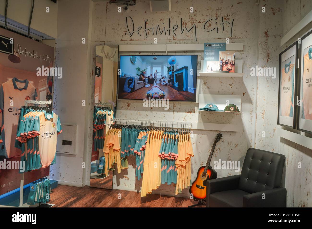 London, UK. 2 October 2024 . The album Definitely Maybe by Oasis is ...