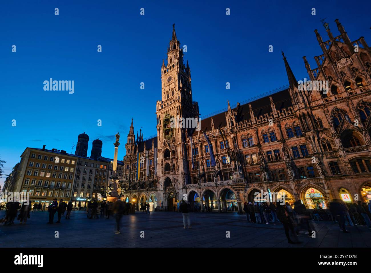 Munich, Germany - April 18, 2024: Neue Rathaus of Munich (New Town Hall ...