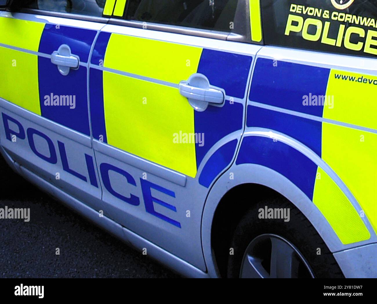 Devon and Cornwall Police car Stock Photo - Alamy