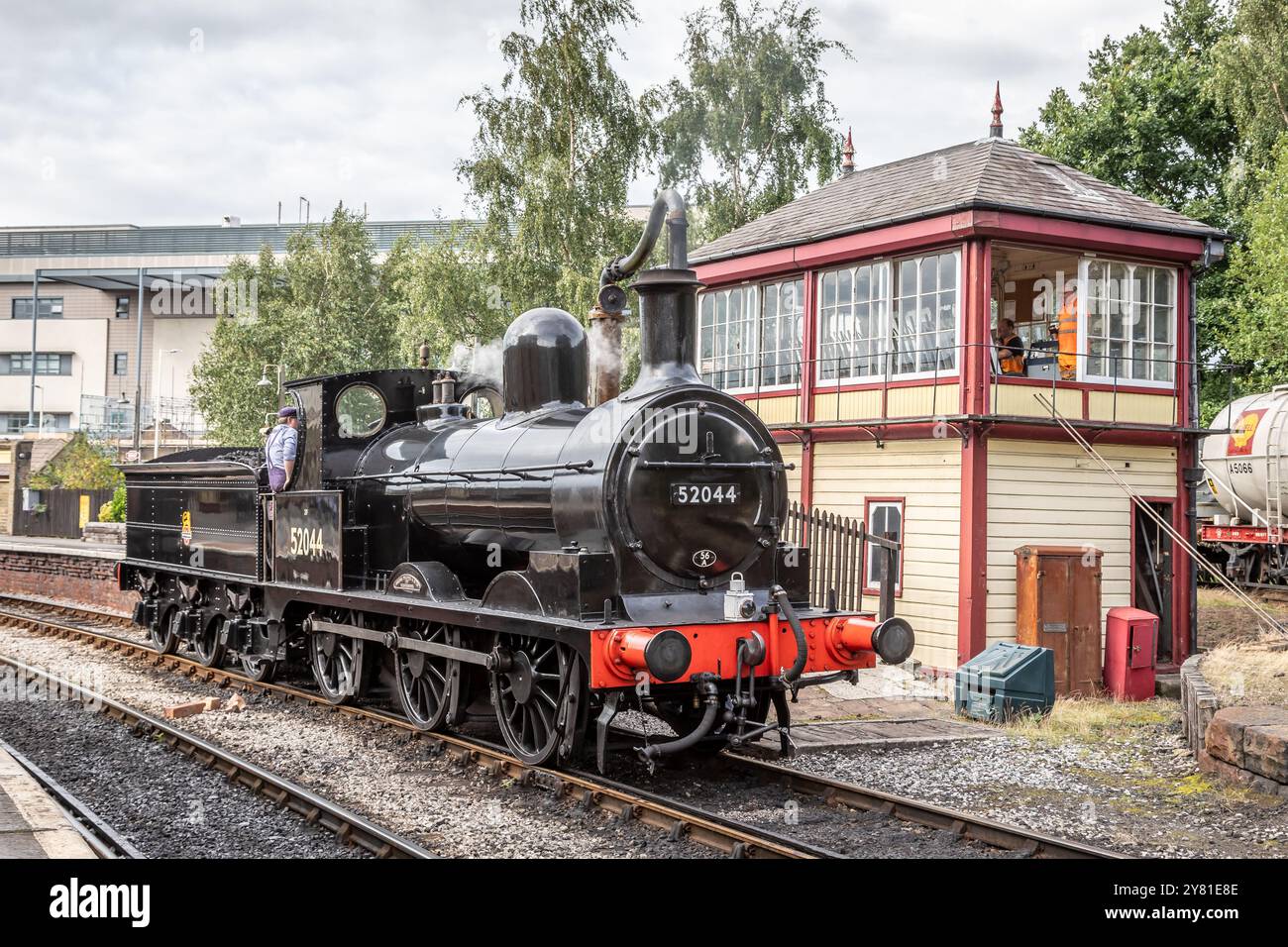 BR 'Class 25' 0-6-0 No. 52044 at Keighley on the Keighley and Worth ...