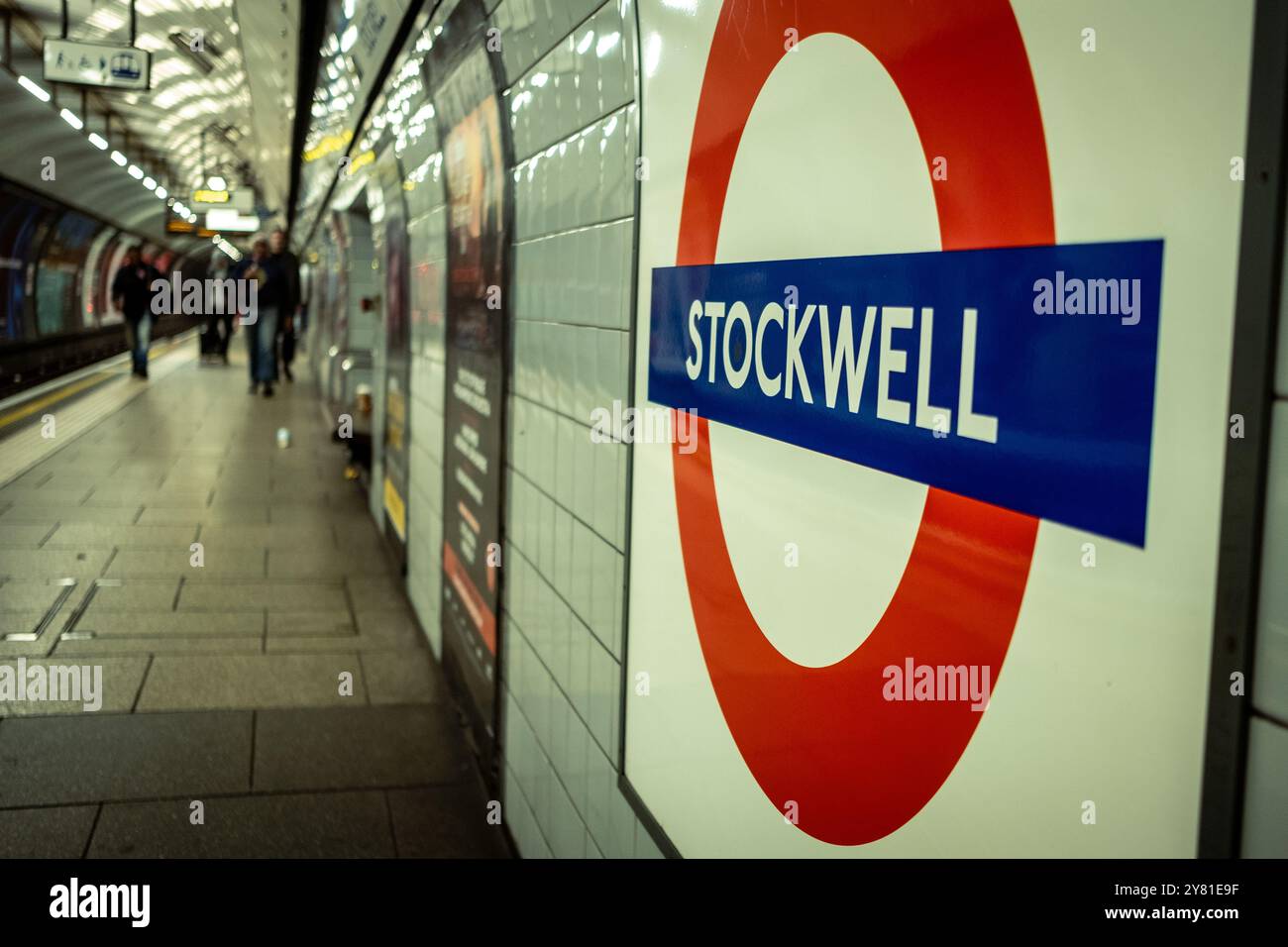 LONDON- SEPTMEBER 13, 2024: Stockwell Underground Station. A south ...