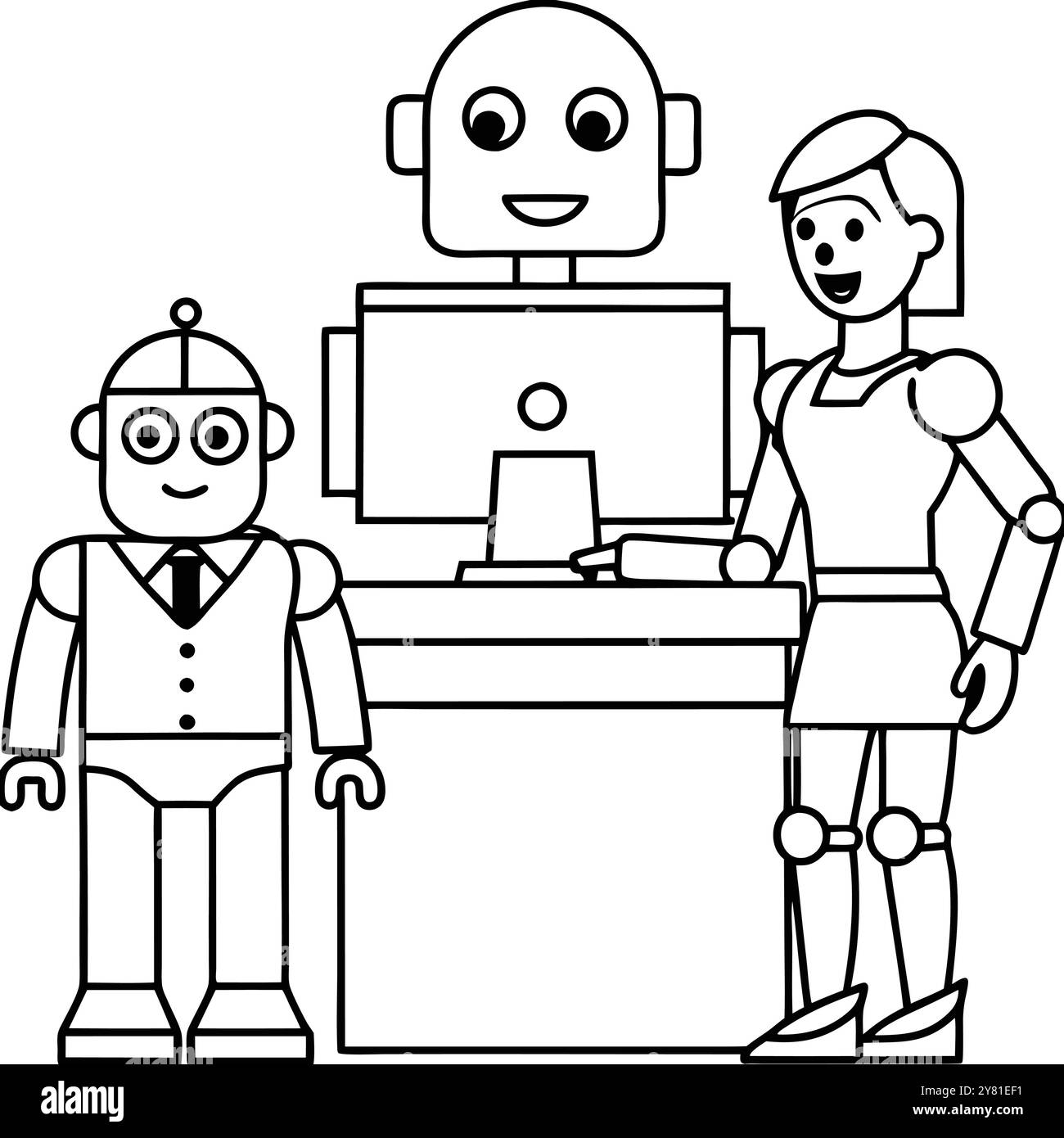 Simple Robots Drawings