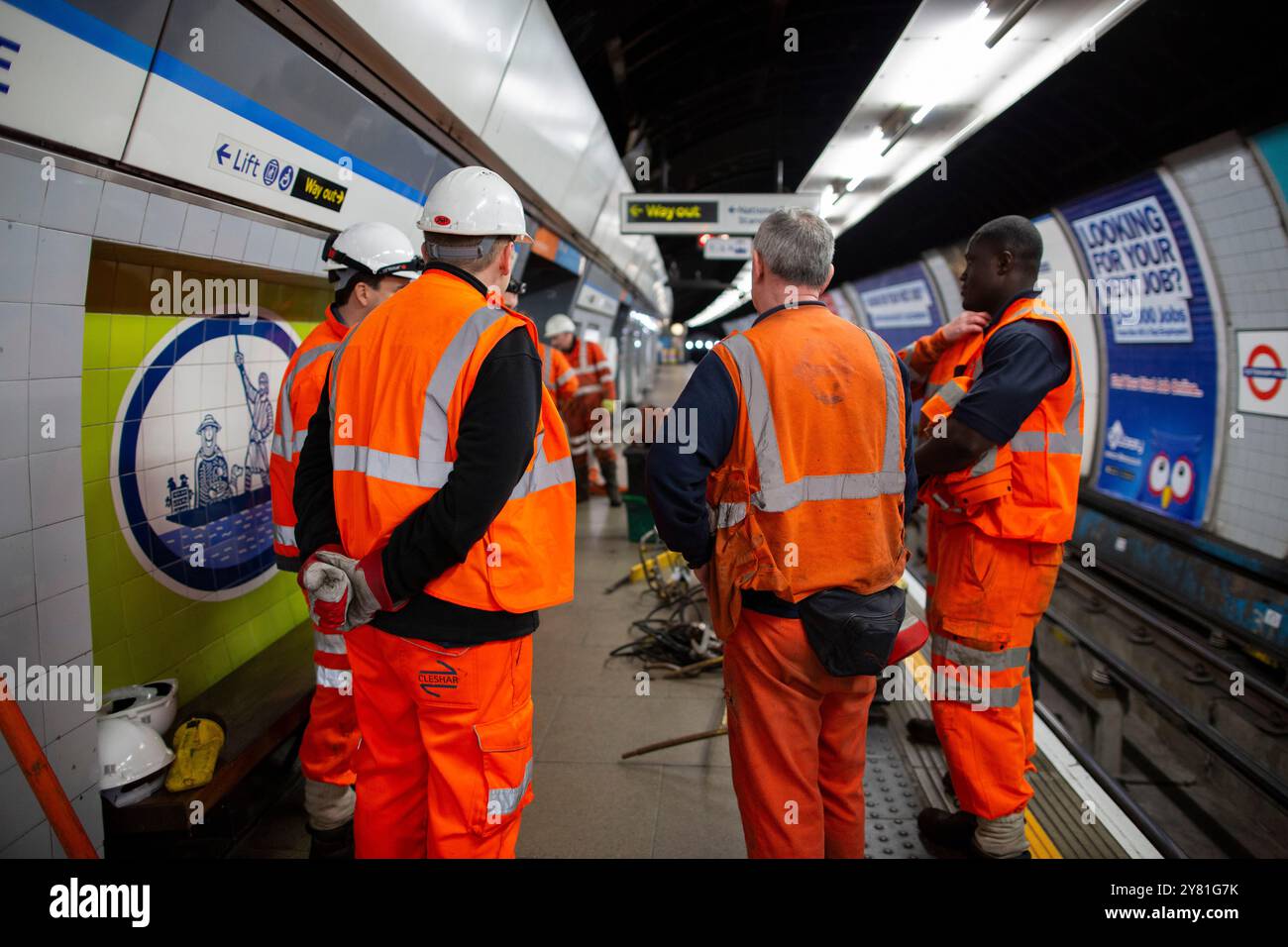 Tottenham Hale Tube Station, engineers prepare for redevelopment work ...