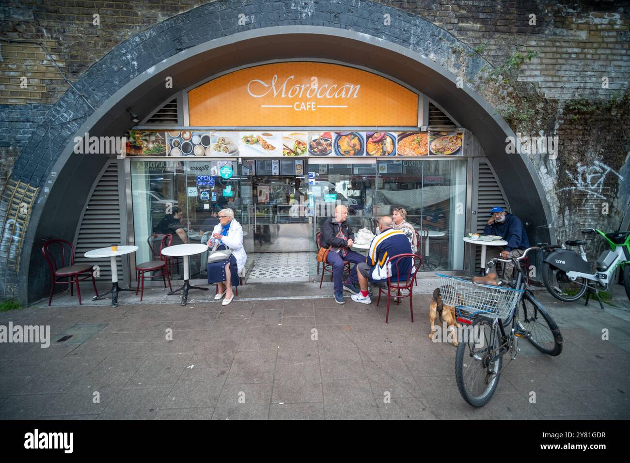 LONDON- SEPTEMBER 17, 2024: Railway arch retail units in Brixton ...