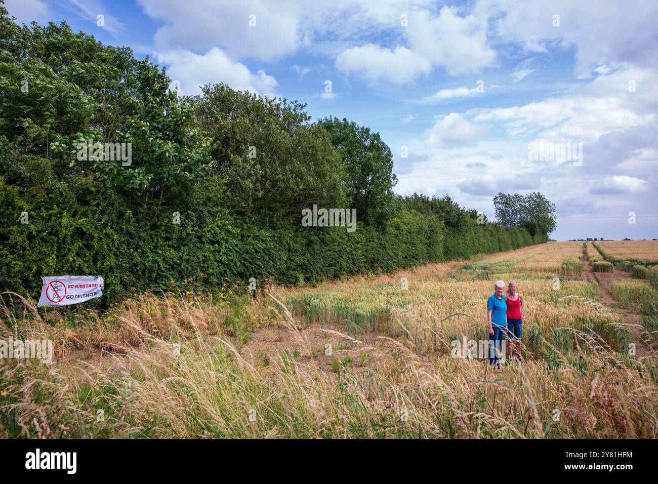 Neighbours Donna Callaghan (red shirt) and Jen Cooper who live aside of ...