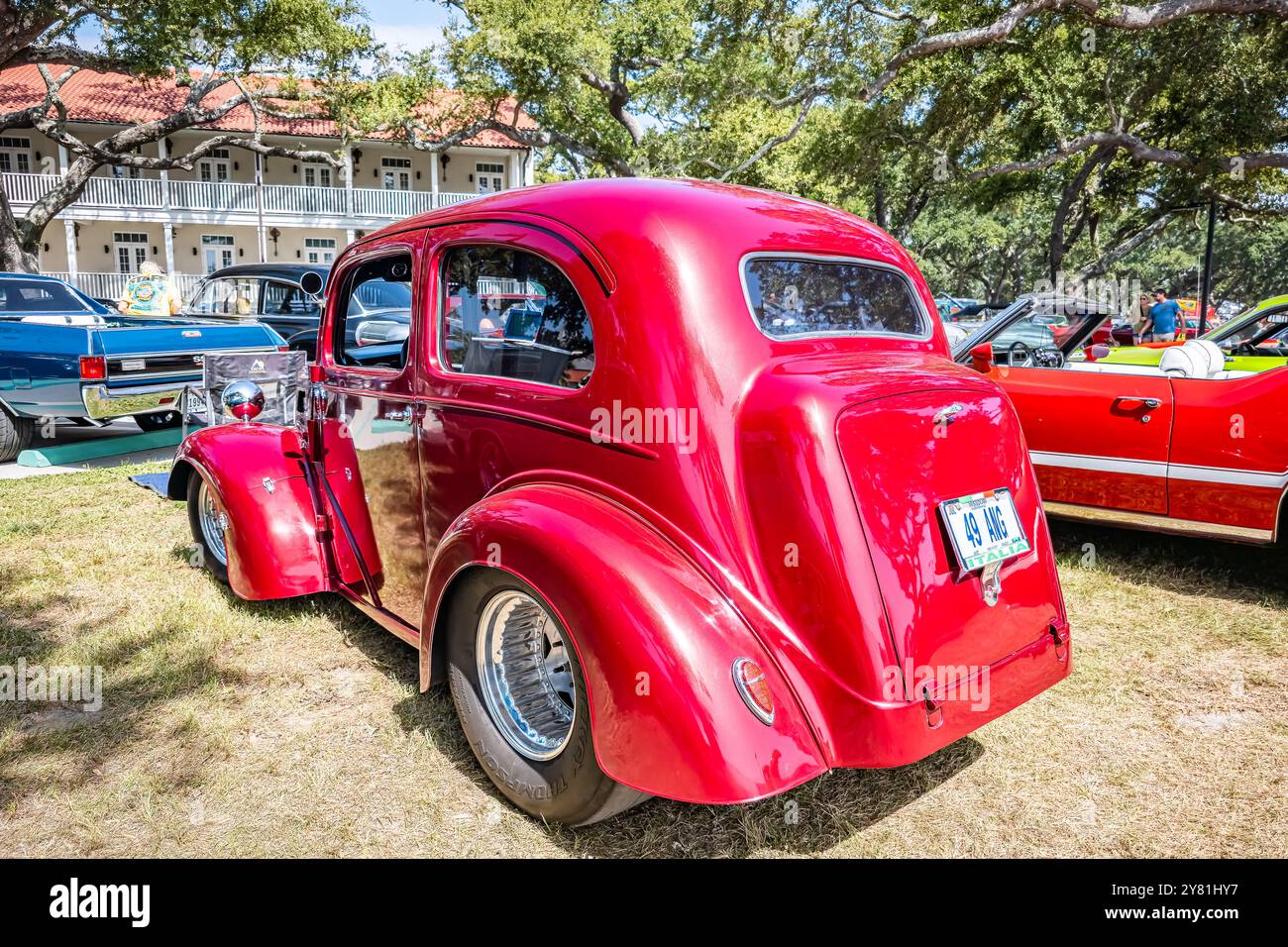 Gulfport, MS - October 03, 2023: High perspective rear corner view of a ...