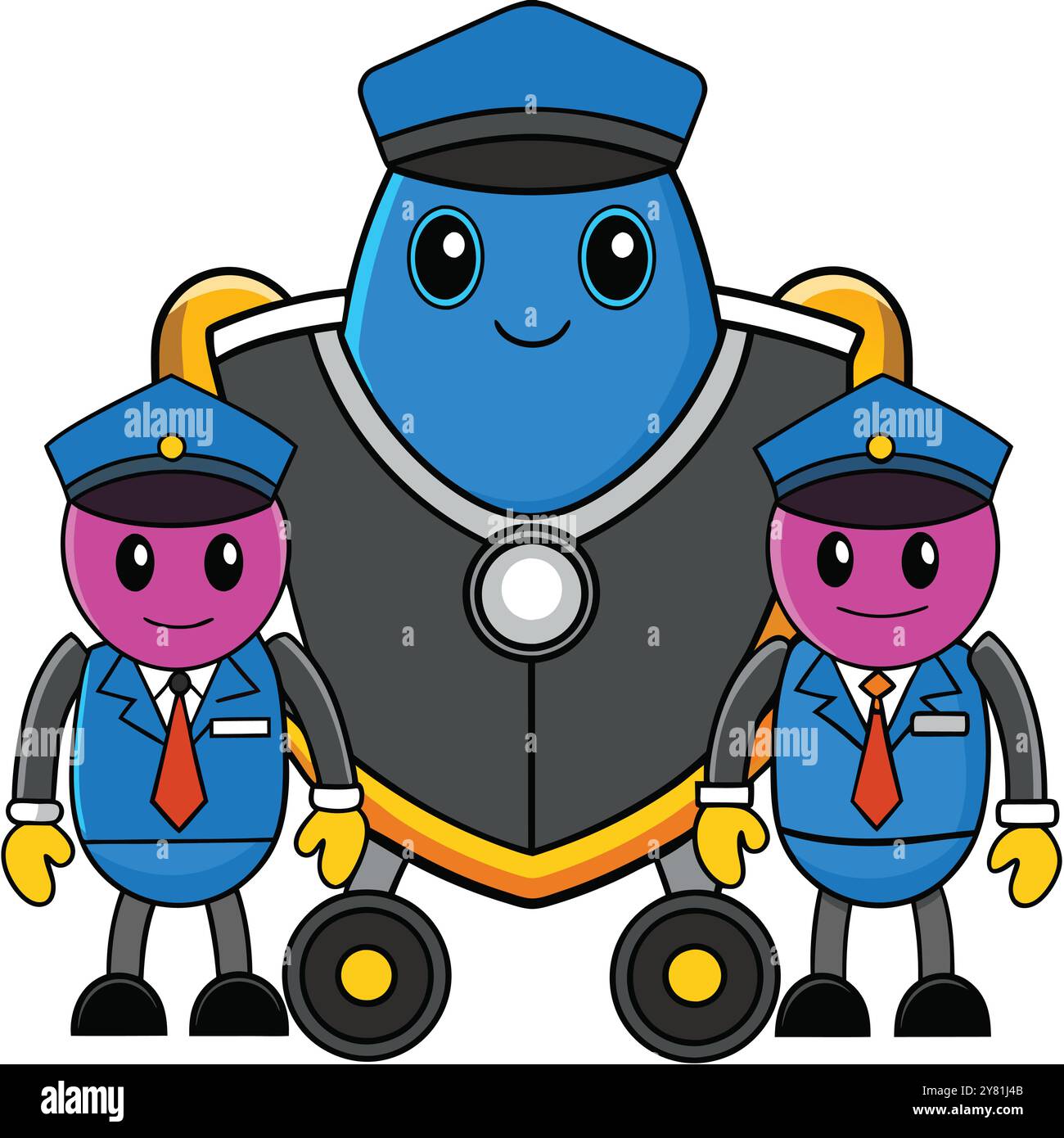 Helpful robots Stock Vector Images - Alamy