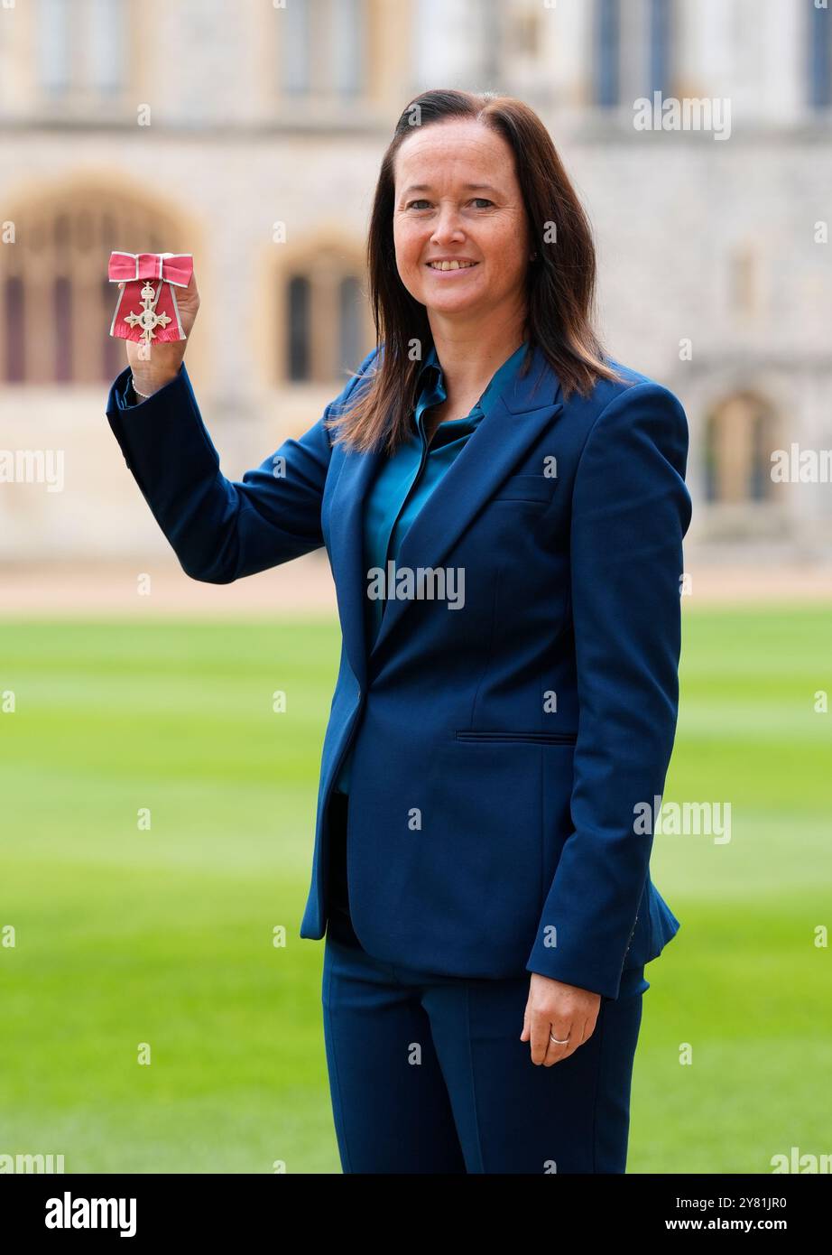 Referee Cheryl Foster after being made a Member of the Order of the ...