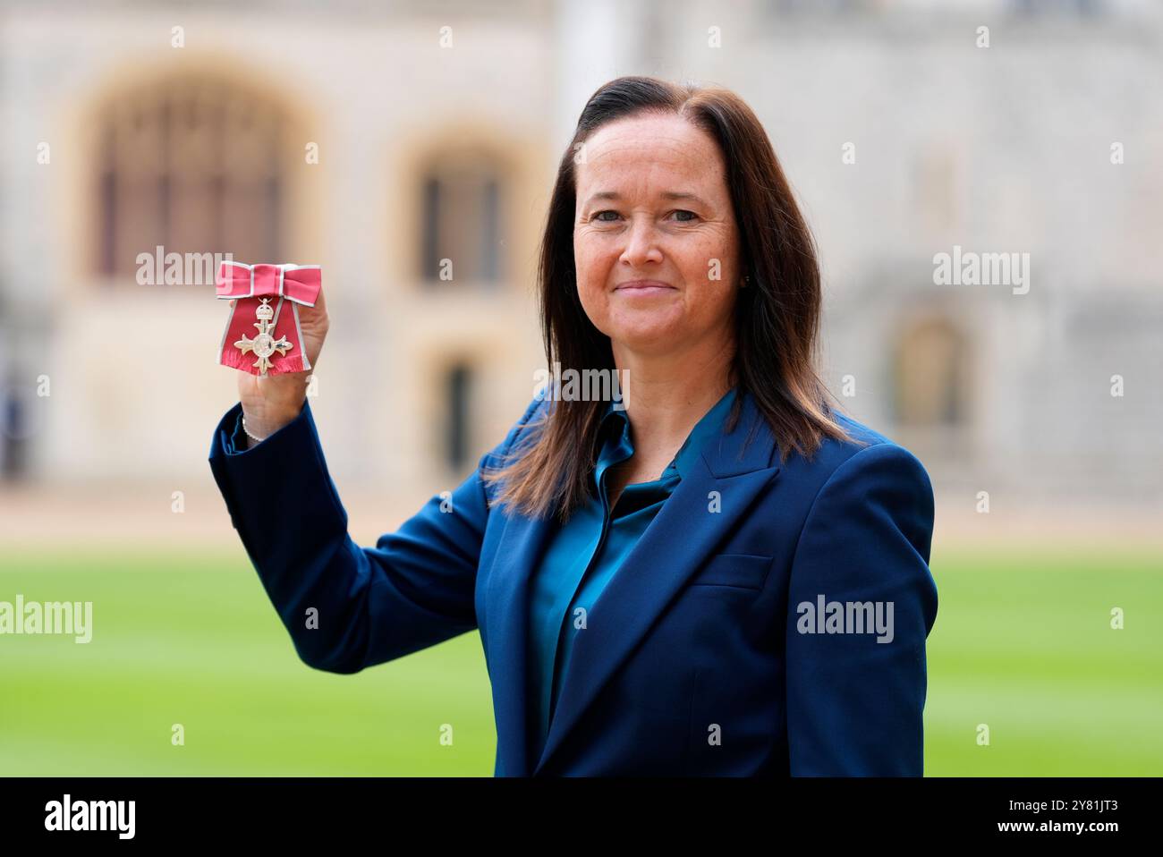 Referee Cheryl Foster after being made a Member of the Order of the ...