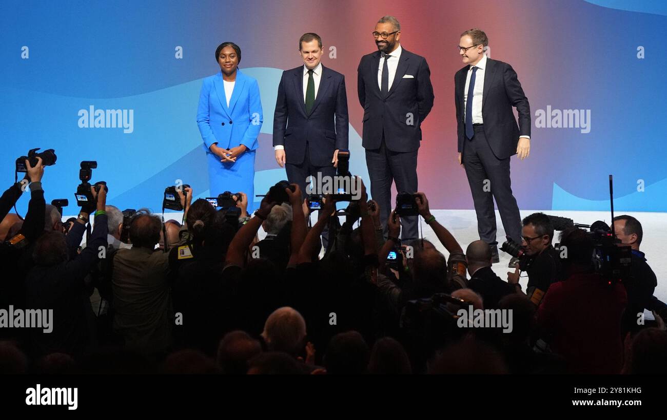 (left to right) Tory leadership candidates, Kemi Badenoch, Robert ...
