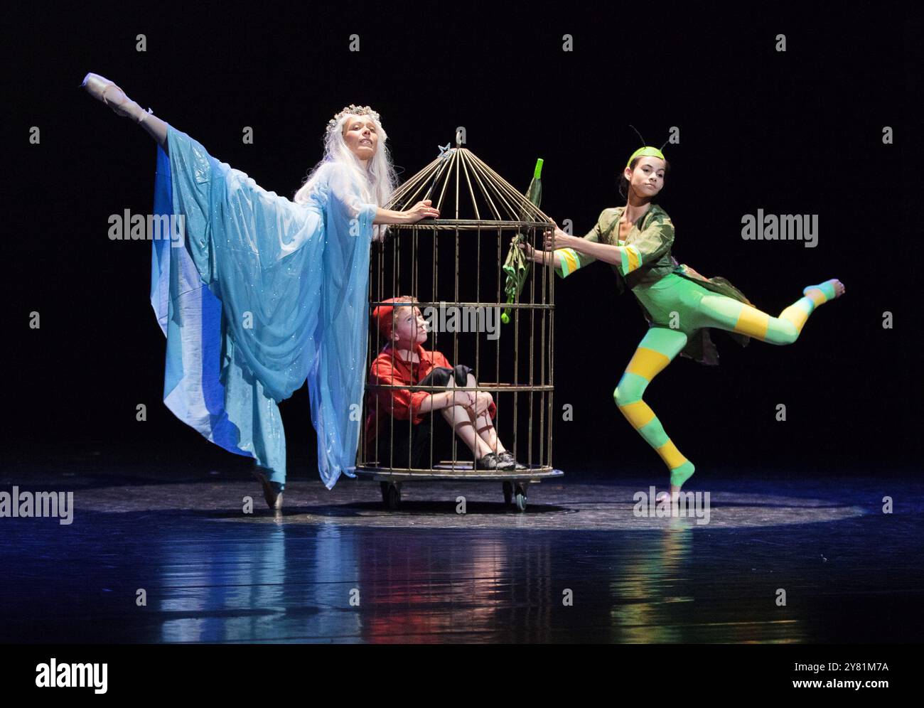 Performance of ballet show Pinocchio by students of ballet school ...