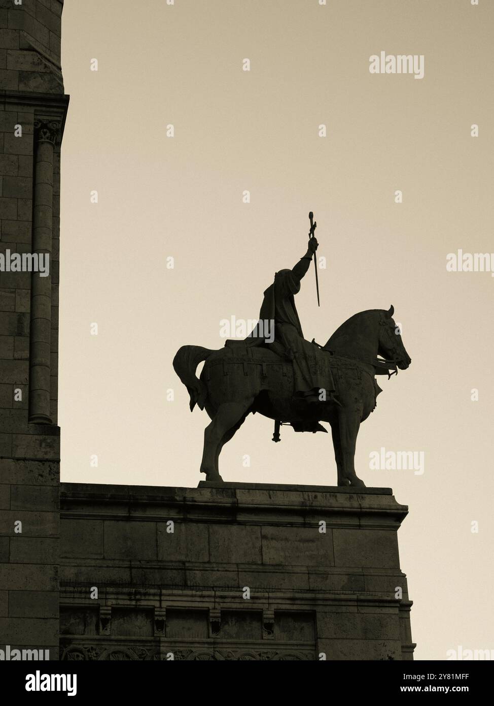 Saint Louis (Louis IX), Statue, The Basilica of Sacré-Cœur, Montmartre ...