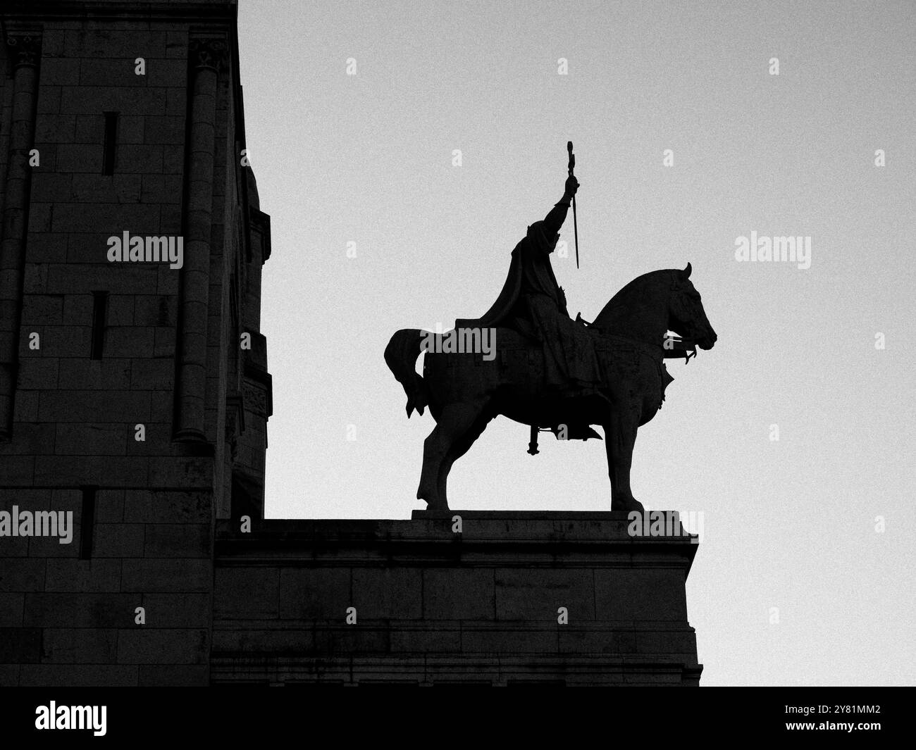 Saint Louis (Louis IX), Statue, The Basilica of Sacré-Cœur, Montmartre ...