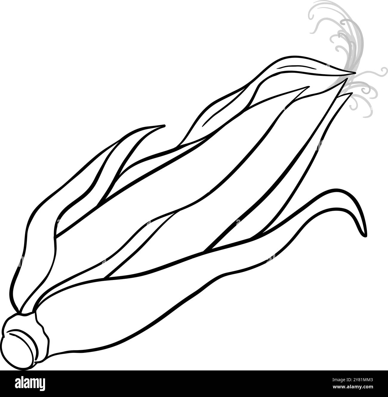 Corn on cob outline hi-res stock photography and images - Alamy