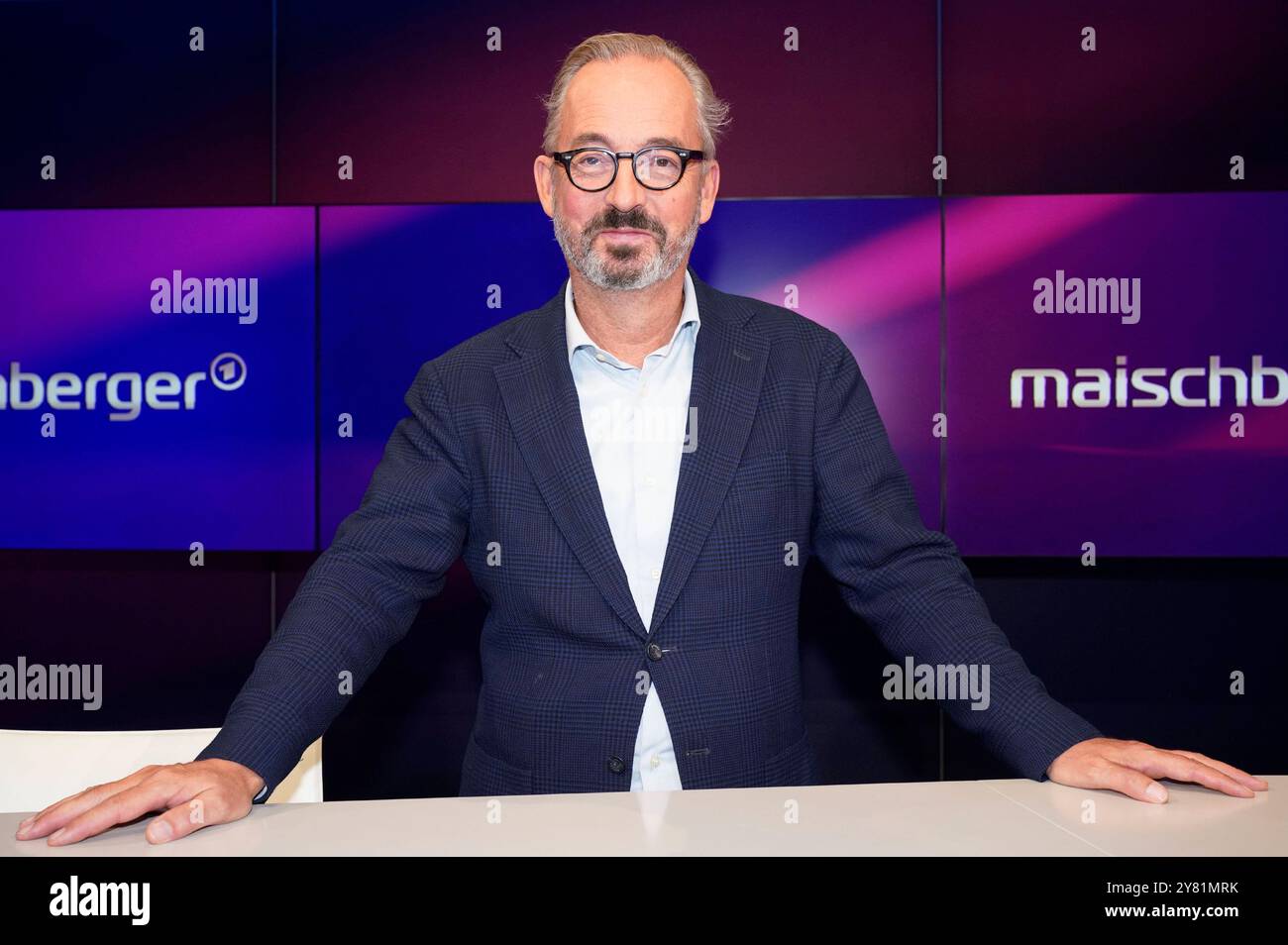 Jan Fleischhauer in der ARD-Talkshow maischberger im Studio Berlin ...