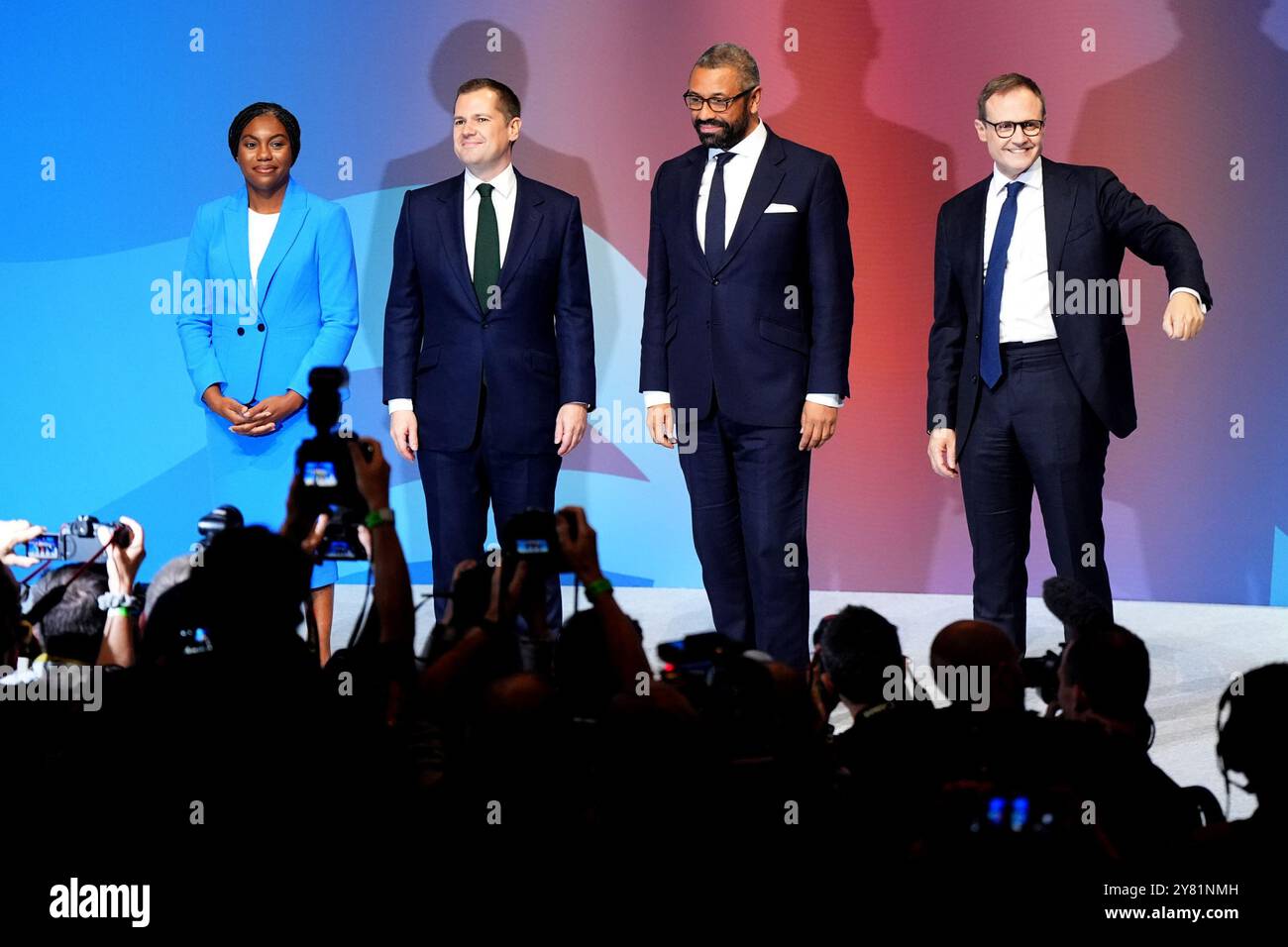 (left to right) Tory leadership candidates, Kemi Badenoch, Robert ...